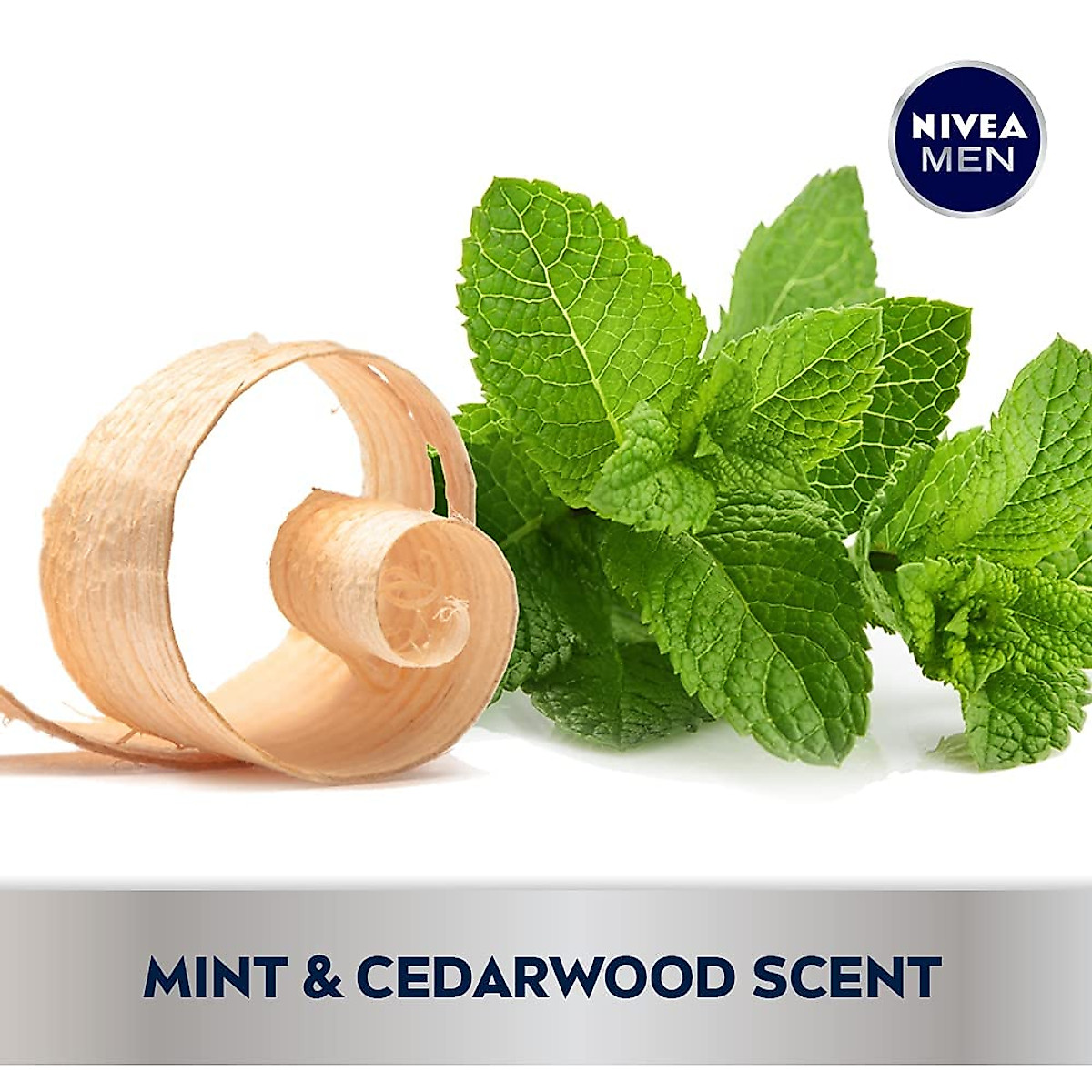 Nivea Men Energy Body Wash with Mint Extract, Cedarwood and Mint Body Wash for Men, 3 Pack of 16.9 Fl Oz Bottles