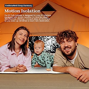 Short Full Mattress - 12 Inch Cool Memory Foam & Spring Hybrid Mattress with Breathable Cover - Comfort Tight Top - Rolled in a Box - Oliver & Smith