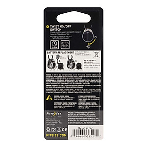 Nite Ize ZipLit LED Zipper Pull, LED Light With Pull Cord For Easy Attachment To Zippers, White LED