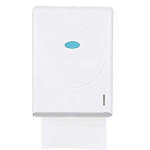 Paper Towel Dispenser Wall Mount, C Fold Paper Towel Dispenser, Multifold Towel Dispenser for Home and Commercial Use, Bathroom Tissue Holder,White by Cq acrylic