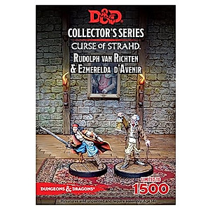 Gale Force Nine Dungeons & Dragons - "Curse of Strahd" Ezmerelda D'Avenir & Rudolph Van Richten (2 figs), Multicolor