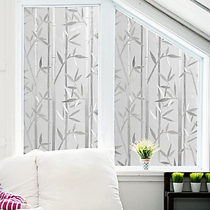 YUTR Window Film Glass Decor Films Frosted Privacy Covering Door Cling Removable Decal Stickers for Home (Color : As Shown, Size : 90x300 cm)