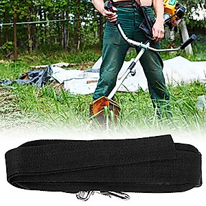 TOPINCN Strimmer Shoulder Harness Strap, Nylon Brush Cutter Trimmer Single Brush Cutter Easy Release Adjusted Shoulder Strap Garden Lawn