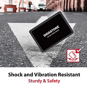 Gigastone SATA SSD 500GB (5-Pack) 2.5 inch SSD 520MB/s Upgrade Laptop PC Memory and Storage PS4 HDD Replacement 2.5" Internal Solid State Hard Drives SATA III SLC Cache 3D NAND Increase Performance