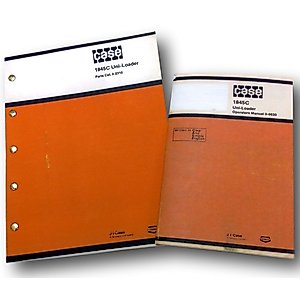 J I Case 1845C Uni Loader Parts and Operators Manual Catalog Skid Steer Assembly