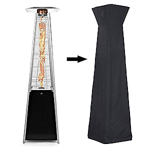 Iptienda Patio Heater Cover, Patio Heater Covers Waterproof with Zipper, Square Outdoor Heater Cover 87''H x 21" W x 24" L