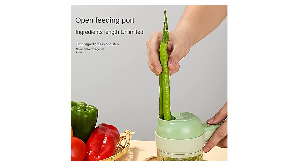 4-in-1 Handheld Electric Food Cutter - Wireless Processor