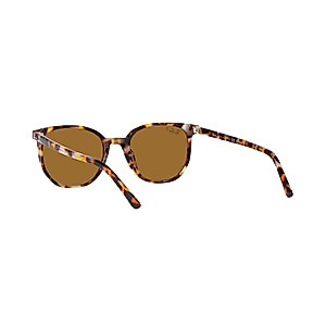 Ray-Ban RB2197 Elliot Square Sunglasses, Havana Brown Grey/Brown Polarized, 50 mm