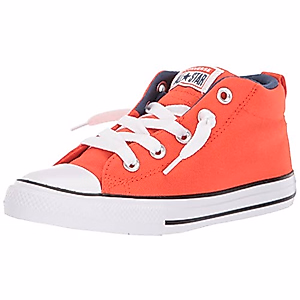 Converse Baby-Boy's Chuck Taylor All Star Street Moon Seasons Sneaker, Habanero Red/Navy/White, 3 M US Infant