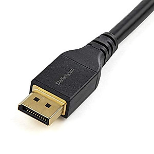 Startech.com 4m VESA Certified DisplayPort 1.4 Cable - 8K60Hz HBR3 HDR - 13ft Super UHD DisplayPort to DisplayPort Monitor Cord - Ultra HD 4K 120Hz DP 1.4 Slim Video Cable M/M DP Connector (DP14MM4M)