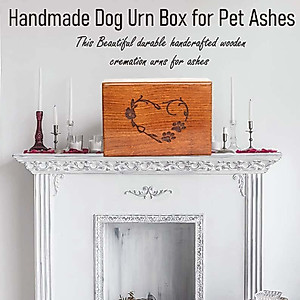 SUPER QUALITY HANDICRAFTS INDIA Wooden Urn Box For Pet Ashes | Handmade Rosewood Keepsake Urns (6 x 4 x 2.75)