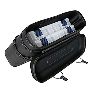 Perception Kayaks Saddle Bag | Tackle Storage System for Outlaw Kayak | Holds Two 3600 Plano Boxes | Splash Resistant | Zipper Top |, Black