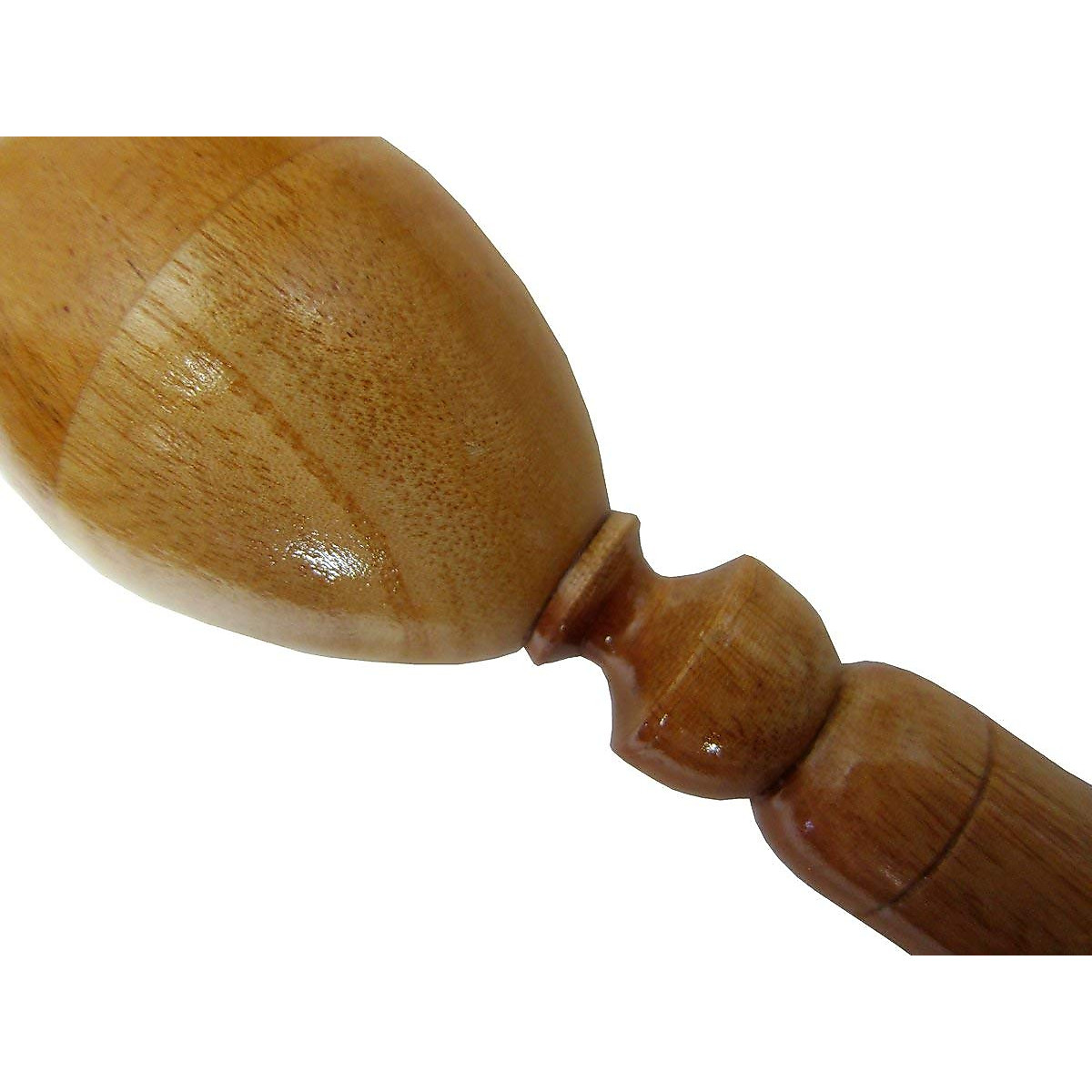 Wood Double Maraca Pair - Natural Finish, Handheld Percussion Instruments for Poly-Rhythm - Wooden Egg Shakers Musical Instrument by World Percussion USA