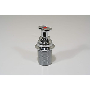 Scandvik 10617P Compact T-Handle Ceramic Mixer, Deck Mount, Polished Finish, Marine Grade