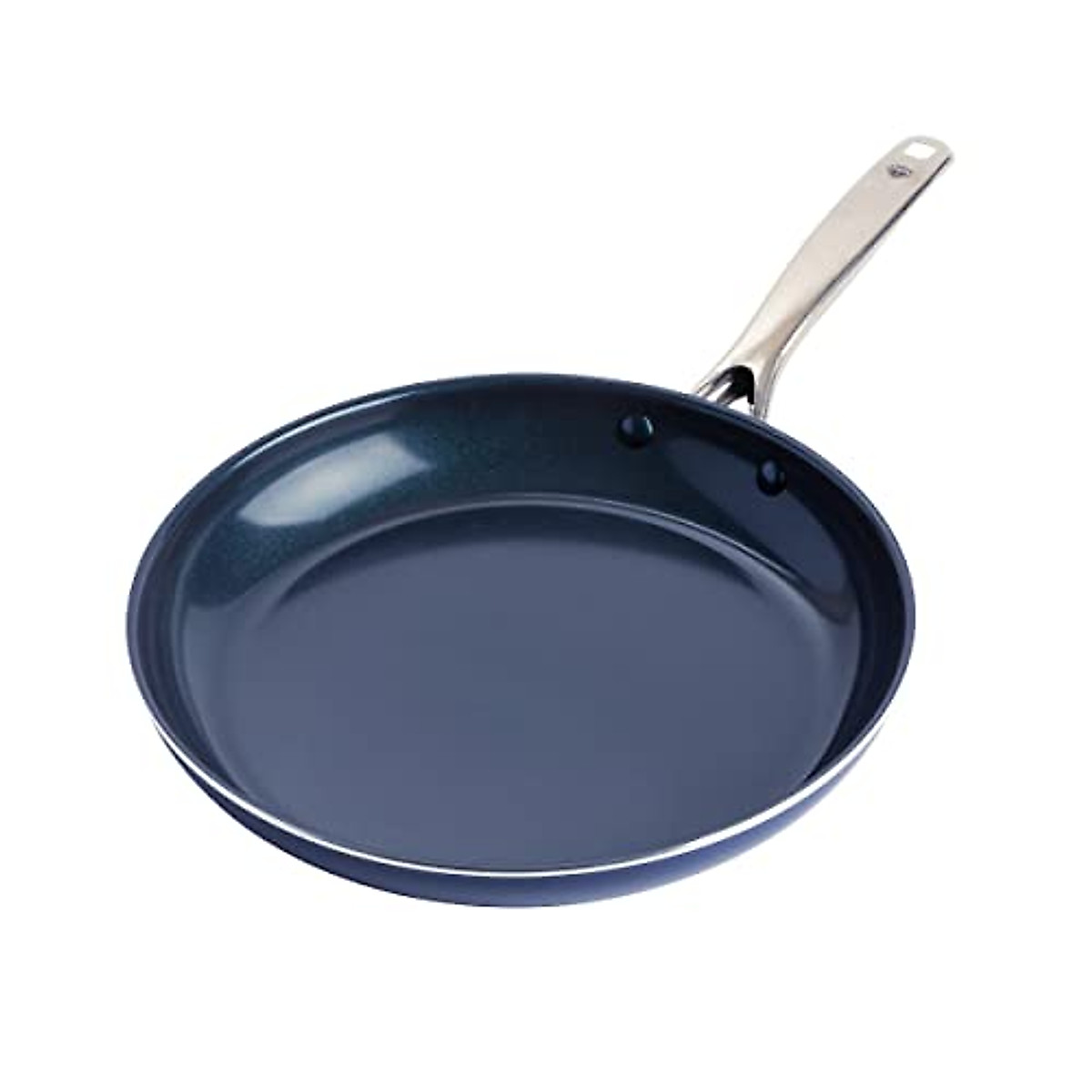 Blue Diamond Cookware Diamond Infused Ceramic Nonstick 12" Frying Pan Skillet, Induction, PFAS-Free, Dishwasher Safe, Oven Safe, Blue