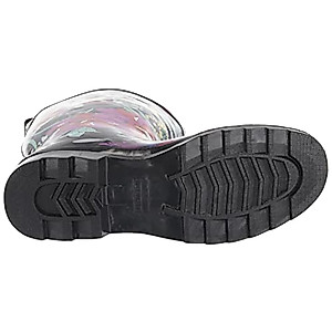 Sakroots Women's Rhythm Rain Boot, Black Flower Power, 8