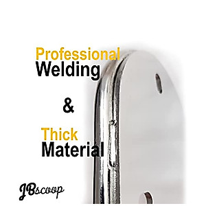 JBscoop Garden Hose Holder Set of 2, Stainless Steel Wall Mount Garden Hose Hook, Ideal for Water, Air, Hydraulic Hose, Ropes, Extension Cords Heavy Duty & Rust Proof