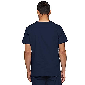 Dickies Men's EDS Signature V-Neck Scrub Top, Navy, Large