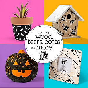 Apple Barrel PROMOABWB Set Featuring 2 16 fl oz White Black Acrylic Paint Colors, (Pack of 2), Multi 2