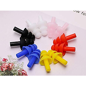 Tupalizy Reusable Soft Flexible Silicone Swimming Ear Plug Waterproof Comfortable Earplug for Sleeping, Showering, Bathing, Learning, Concerts, Airplane, Noise Reduction and Hearing Protection, 6Pairs