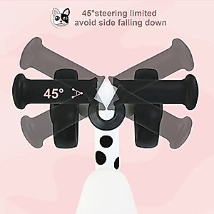 allobebe Baby Balance Bike for 1 Year Old, Toddler First Balance Bike, No Pedal Infant 4 Wheels Baby Walker First Birthday Gift, Mini Bike for 12-24 Months, Spotty Dog