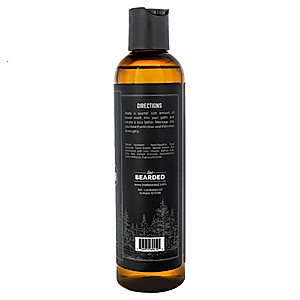 Live Bearded Beard Wash, 8 fl oz - Water-Based Face Cleanser with All-Natural Ingredients for a Gentle, Deep Clean - Made in the USA | Executive Scent - Cedar, Vanilla