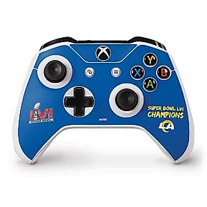 Skinit Decal Gaming Skin Compatible with Xbox One S Controller - Officially Licensed NFL Super Bowl LVI Champions Rams Design