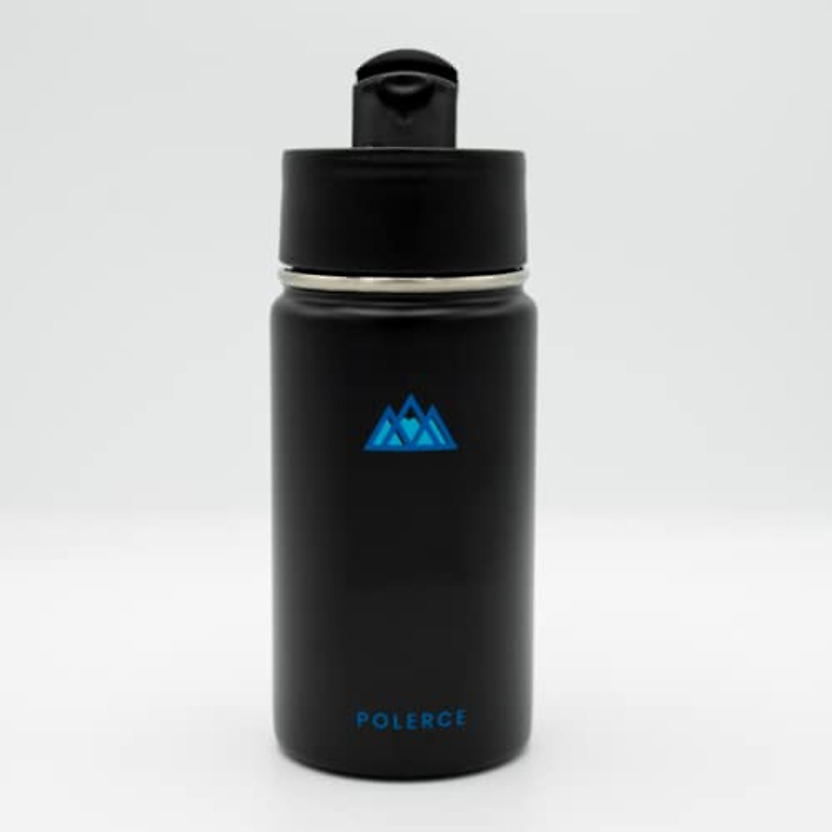 Castellanos Polerce 12 Oz Coffee Stainless Steel Travel Mug - Vacuum Insulated Double Wall Thermally Insulated Wide Mouth Bottle - BPA Free, Rust and Leak Proof (Black)