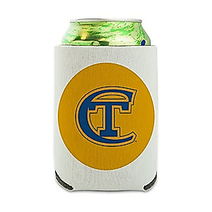 New York City College of Technology Secondary Logo Can Cooler - Drink Sleeve Hugger Collapsible Insulator - Beverage Insulated Holder