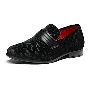 Bruno Marc Boy's Dress Formal Tuxedo Shoes Slip-on Loafers, Black, Size 10, SBLS2340K