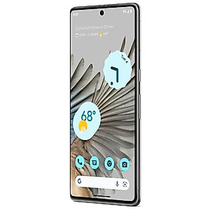 Google Pixel 7 Pro 5G 128GB 12GB RAM 24-Hour Battery Factory Unlocked for GSM Carriers Global Version - Snow (Renewed)