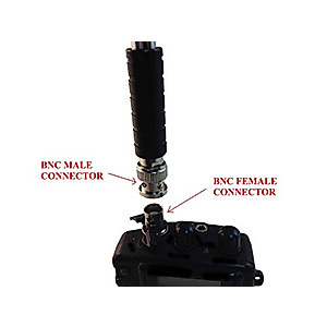 Anteenna TW-999BNC BNC Male Handheld Antenna Scanner Antenna (20-1300MHz) with BNC Male Connector for Scanner Radio and Frequency Counters