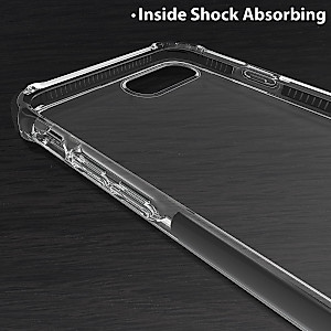 MATEPROX iPhone Se 2022 Case, iPhone SE 2020 case iPhone 8 case iPhone 7 Case Clear Shield Heavy Duty Anti-Yellow Anti-Scratch Shockproof Cover Compatible with iPhone 7/8/SE(Black)