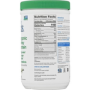 Simply Tera's Organic Whey Protein Bourbon Vanilla, 12 OZ