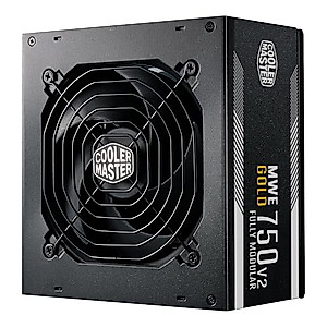 Cooler Master MWE Gold 750 V2 Full Modular, 750W, 80+ Gold Efficiency, GPU Support RTX 4070 Super, 2 EPS Connectors, 120mm HDB Fan, Semi-fanless, 5-Year