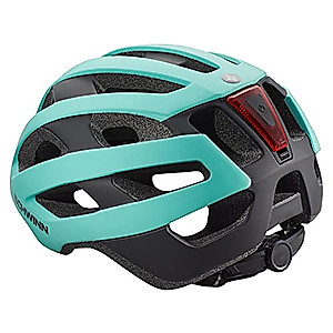 Schwinn LED Insight ERT Bike Helmet for Youth Boys Girls, Front & Rear LED Lights, Can Fit Head Circumference 54-58 cm, 19 Air Vents, Adjustable Strap, Medium Blue
