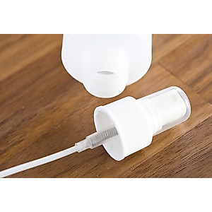 JUVITUS 4 oz Clear Natural Refillable Plastic Squeeze Bottle with White Fine Mist Sprayer - (6 Pack)