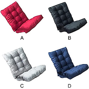 MAIGOOLE 2 Pcs/Set Rocking Chair Cushion, Weather Resistant Patio Chair Seat Cushion, Tufted Thicken Outdoor High Back Rocking Chair Pads,Grey