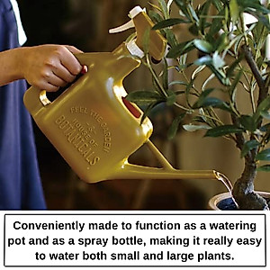 Time Concept Garden Spray Bottle - Green - Watering Pot and Sprinkler, Multipurpose Plant Mister