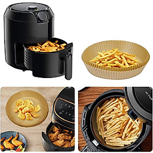 SIUDANGKA Mini Air Fryer Liners for 2qt Air Fryer, 200 Pcs Non-Stick Air Fryer Parchment Paper Pads Air Fryer Liners Compatible with Ninja AF080 Mini, Instant Vortex 2-QT, CHEFMAN Small