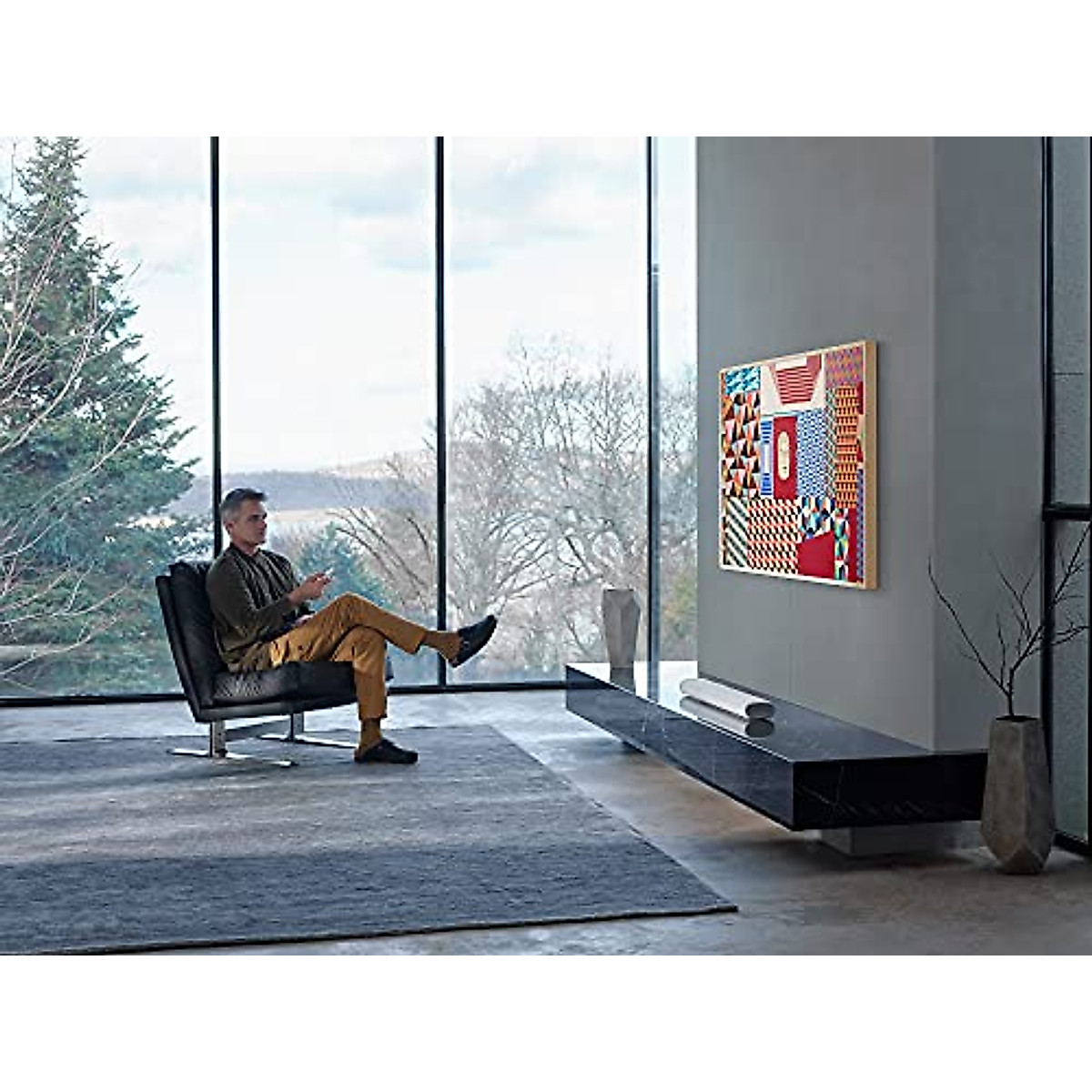 SAMSUNG 50-Inch Class Frame Series - 4K Quantum HDR Smart TV with Alexa Built-in (QN50LS03AAFXZA, 2021 Model)