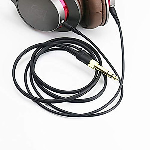NewFantasia Replacement Audio Upgrade Cable Compatible with Audio-Technica ATH-MSR7b, ATH-SR9, ATH-ESW990H, ATH-ES770H, ATH-ADX5000, ATH-AP2000Ti Headphones 1.5meters/4.9feet