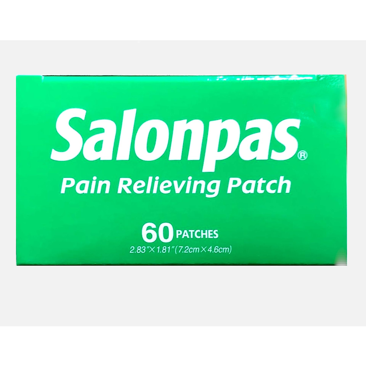 Salonpas Pain Relieving Patch, Extra Strength Topical Analgesic, 60 Ct (Pack of 2)