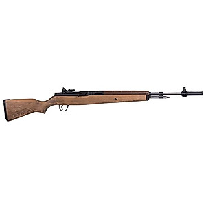 Springfield Armory M1A Underlever Pellet Rifle, Wood Stock air Rifle (.22 Caliber)
