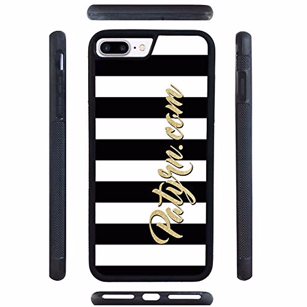 Apple Teachers Appreciation Personalized Black Rubber Phone Case Compatible With Samsung Galaxy S23 S23+ Ultra S22 S22+ S21 S21FE S21+ S20FE S20+ S20 Note 20 S10 S10+ S10e