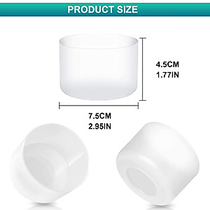 YUNZSXJY Silicone Boot for Stanley Quencher Adventure,2Pcs Protective Boot for Hydroflask Water Bottle 12oz - 40oz,Flex Boot Compatible with All Water Bottles (12-40oz for Stanley, Clear, 2)