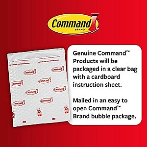 Command Large Utility Hooks, Damage Free Hanging Wall Hooks with Adhesive Strips, No Tools Wall Hooks for Hanging Decorations in Living Spaces, 7 White Hooks and 12 Command Strips