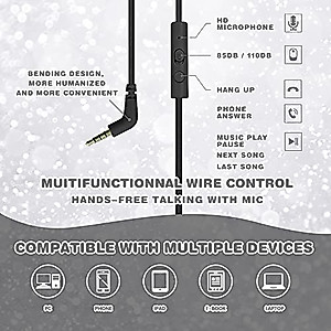MIDOLA Kids Headphones Wired Volume Limited 85/110dB Over Ear Foldable with Shareport Headset Inline Cable AUX 3.5mm Mic for iPad Notebook Boy Girl Travel School Tablet Black