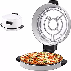 Boiler Pizza Maker,Electric Double-Sided Nonstick Oven With Power Ready Indicator Lights,Perfect for Pizzas,Pancake,Nachos,Fajitas,Omelettes,Best Kitchen Appliance
