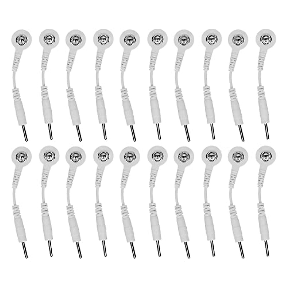 Electrodes Wires, Button Electrode Wires Reliable 20Pcs Promote Circulation for Treatment Devices